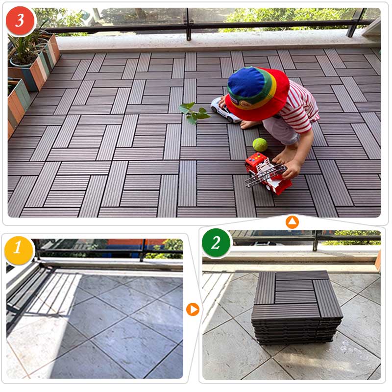 3rd Gen Waterproof Decking tiles